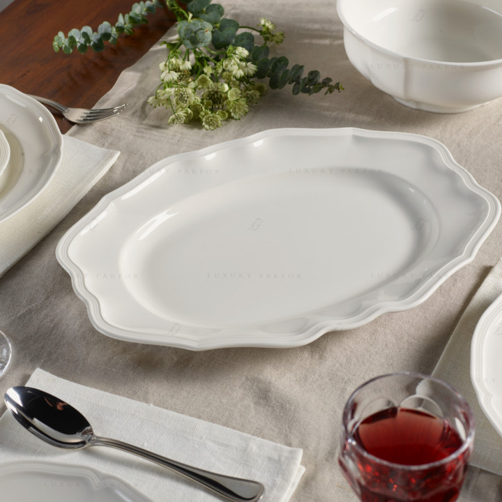 Купить сервиз Manoir Villeroy & Boch – коллекция белой фарфоровой посуды